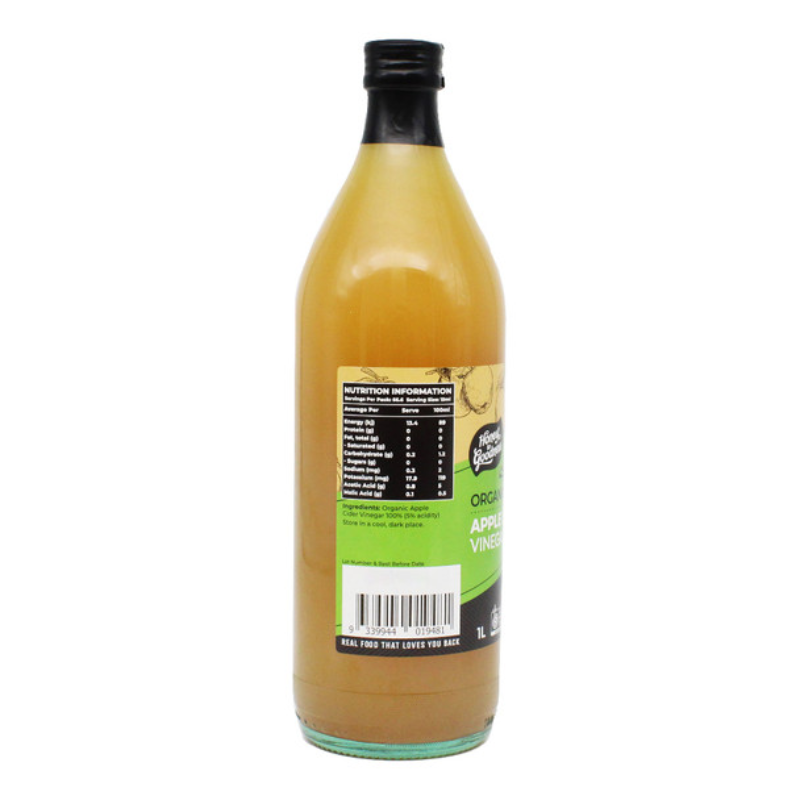 Organic Apple Cider Vinegar – w/mother 1L (Absolute)