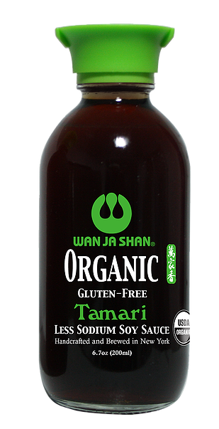 Organic Sauce - Tamari Soy Low Sodium w/dispenser 200ml (Wan Ja Shan ...