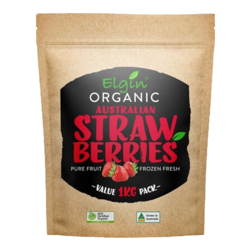 Organic Frozen Strawberries 1kg | Elgin Organic