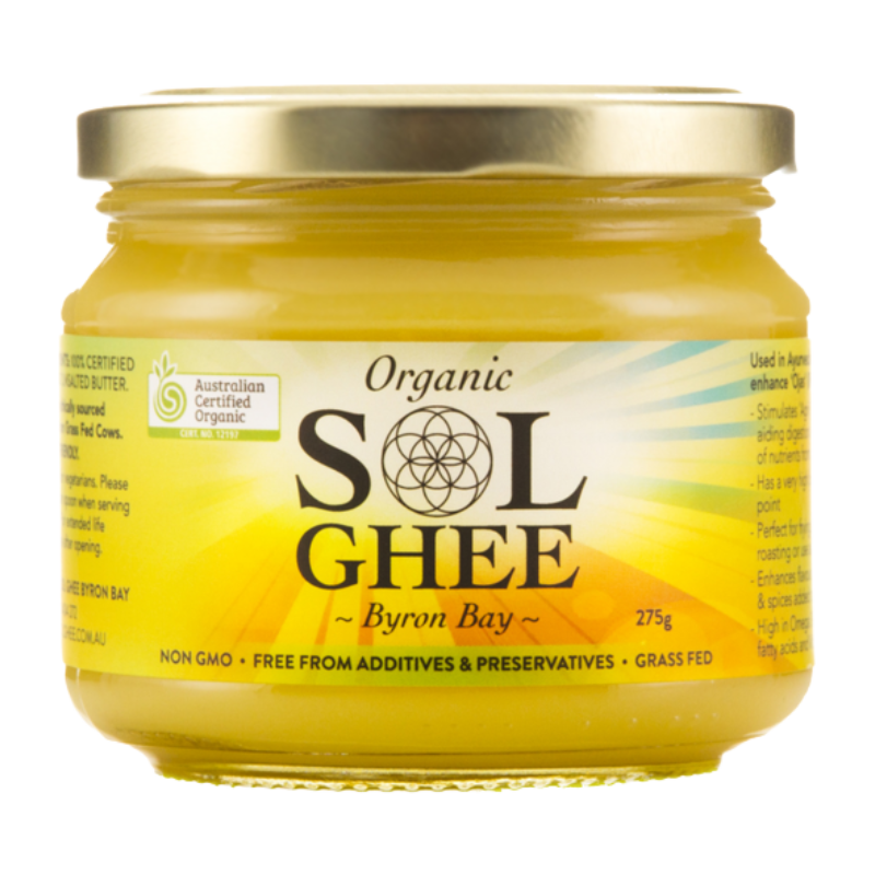 Organic Ghee 275g | Pure Grass-Fed Butter for Healthy Cooking