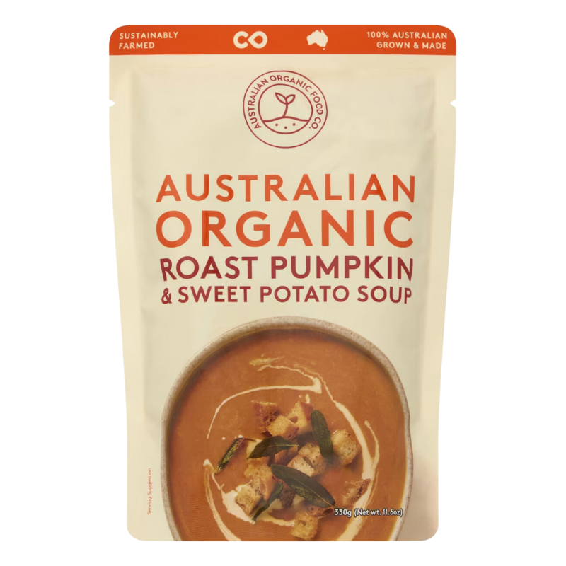Organic Pumpkin Soup – Sweet Potato & Creamy, Australian Made